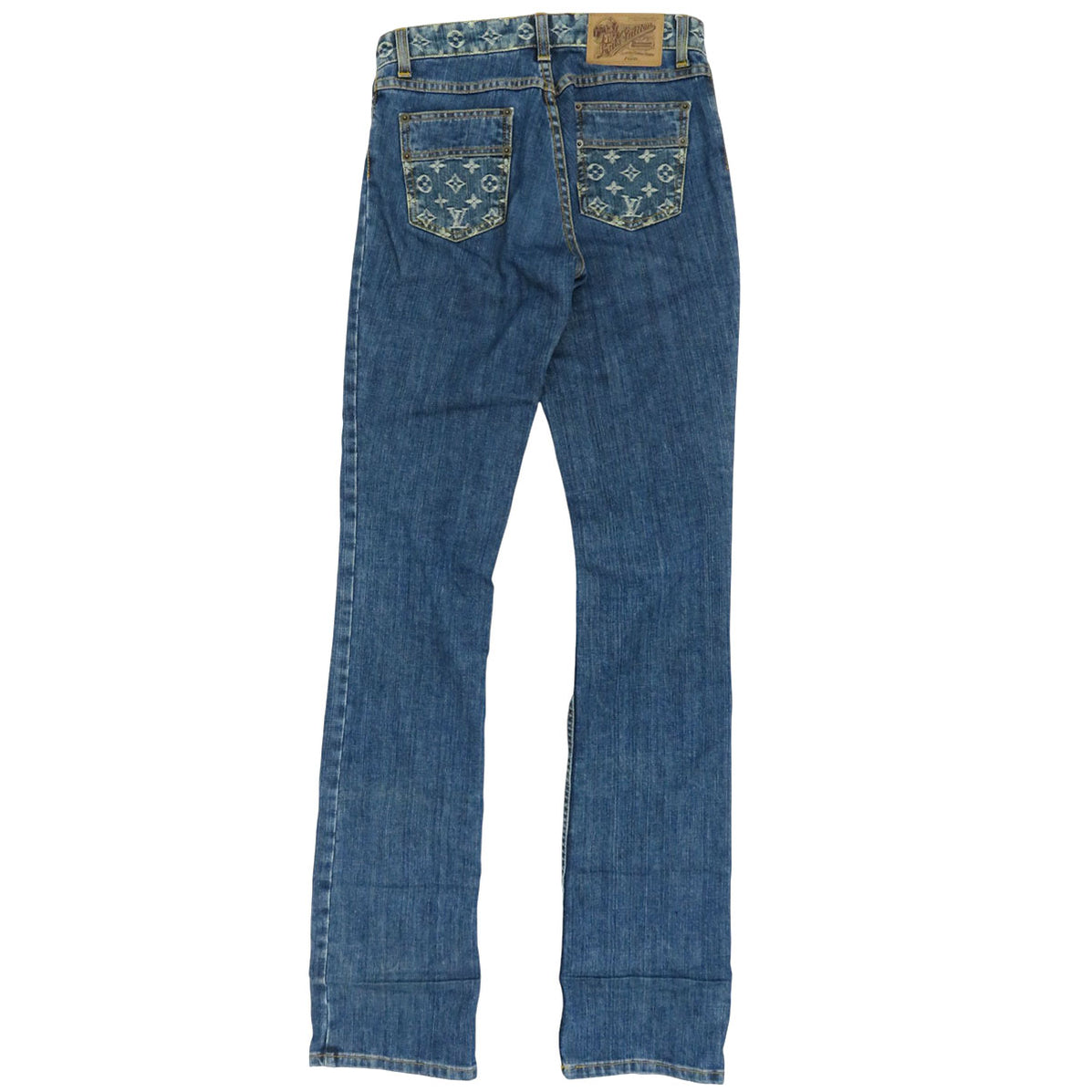 LOUIS VUITTON Straight Cotton Monogram Denim Pants– TS Trading Co., Ltd.