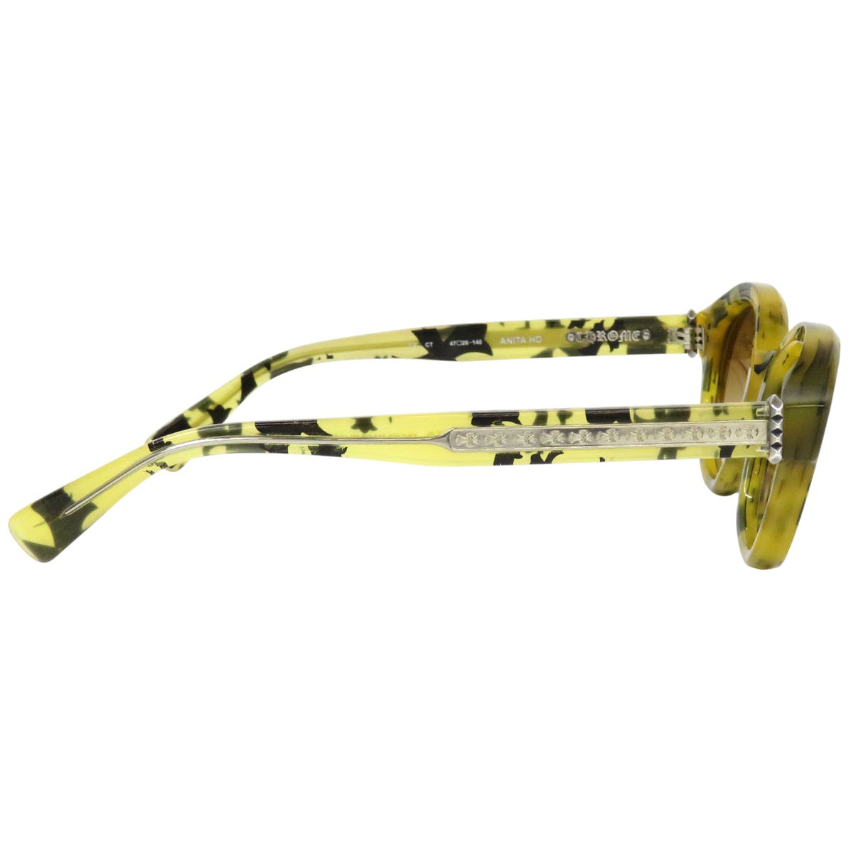 CHROME HEARTS CH アイウェア クロス 総柄 クロステンプル ANITA HO ボストン サングラス– TS Trading ...